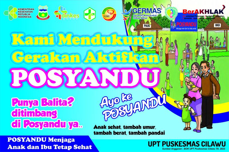 SPANDUK GERAKAN AKTIFKAN POSYANDU CLW