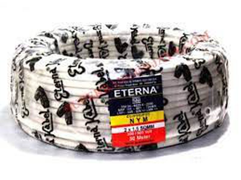 Kabel Listrik ukuran 2x1,5mm2 Eterna