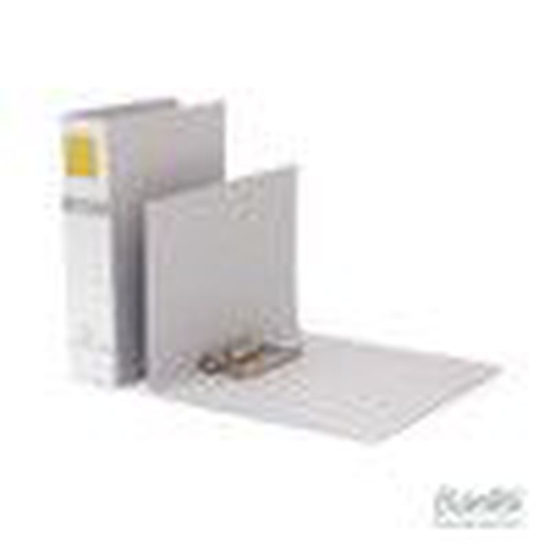 Bantex Post Pipe Binder 2 Ring Grey - 8cm A4