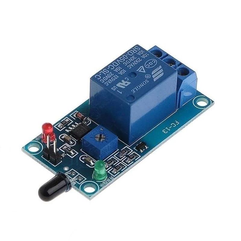 Sensor Pendeteksi Kebakaran Module Relay Flame Sensor Api + Relay 5V