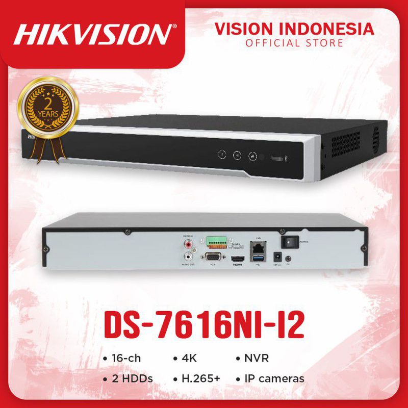 HIKVISION NVR 16CH DS-7616NI-I2