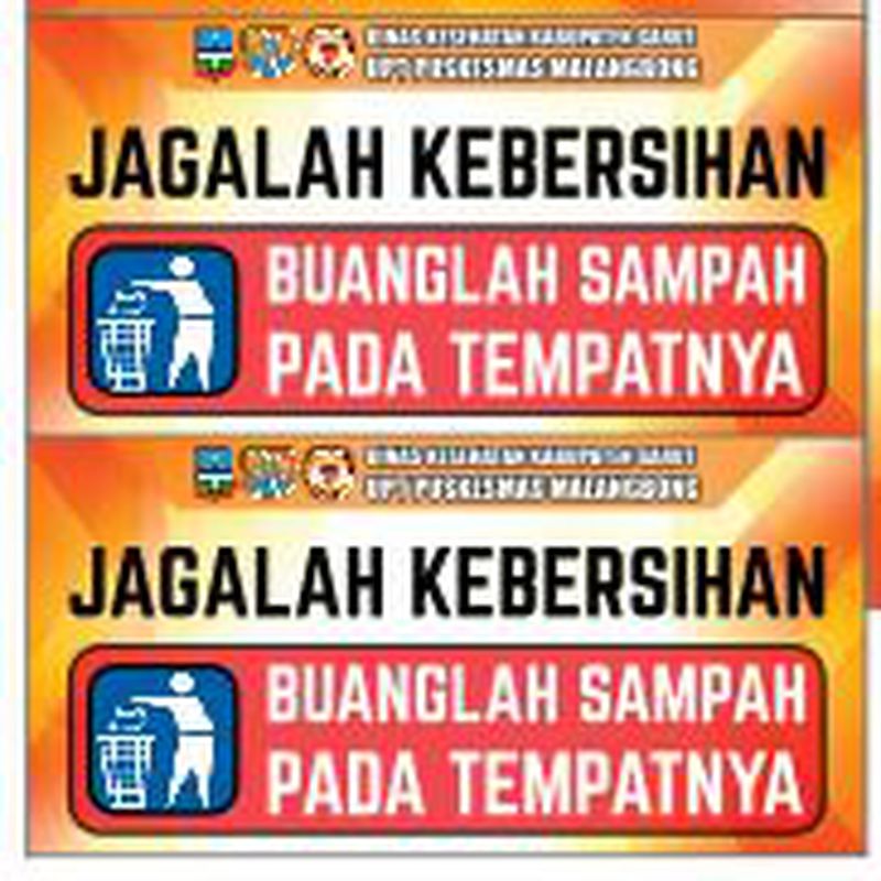 Stiker Jagalah Kebersihan