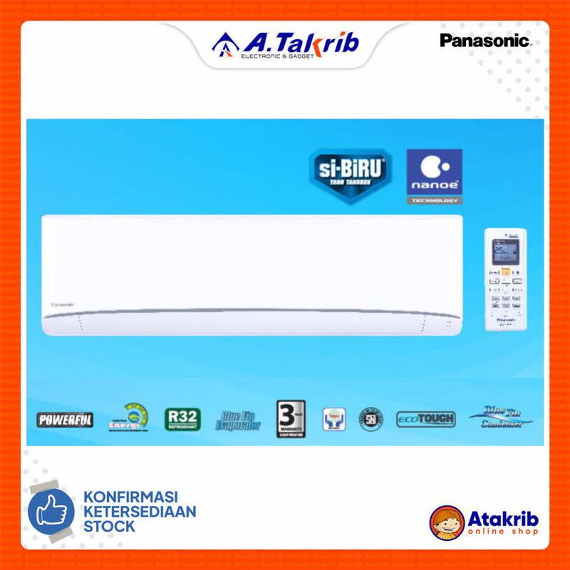 AC SPLIT STANDART 2PK MERK PANASONIC, TYPE CS/CU-PN18WKJ