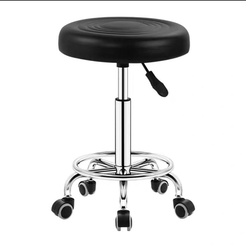 Kursi bangku bulat Putar Lab Cafe Salon Kantor Labotarium barstool