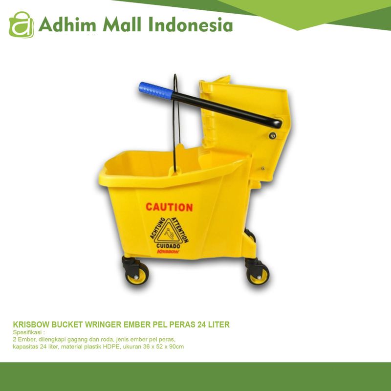 KRISBOW BUCKET WRINGER EMBER PEL PERAS 24 LITER