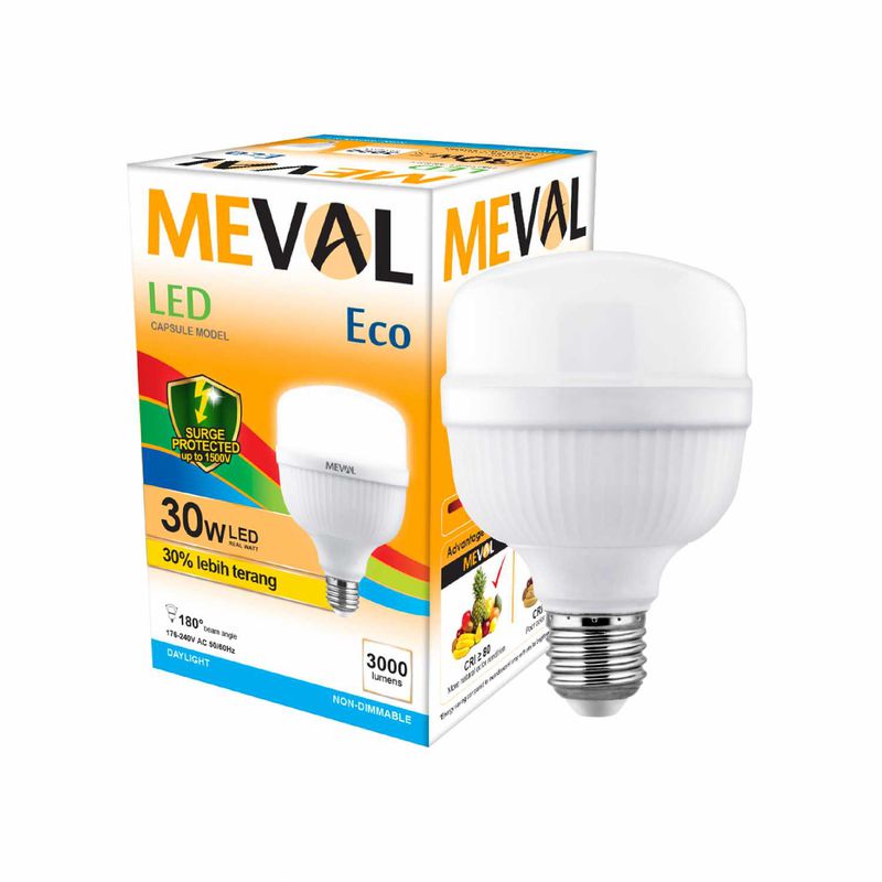 MEVAL LAMPU LED 30W CAPSULE PUTIH