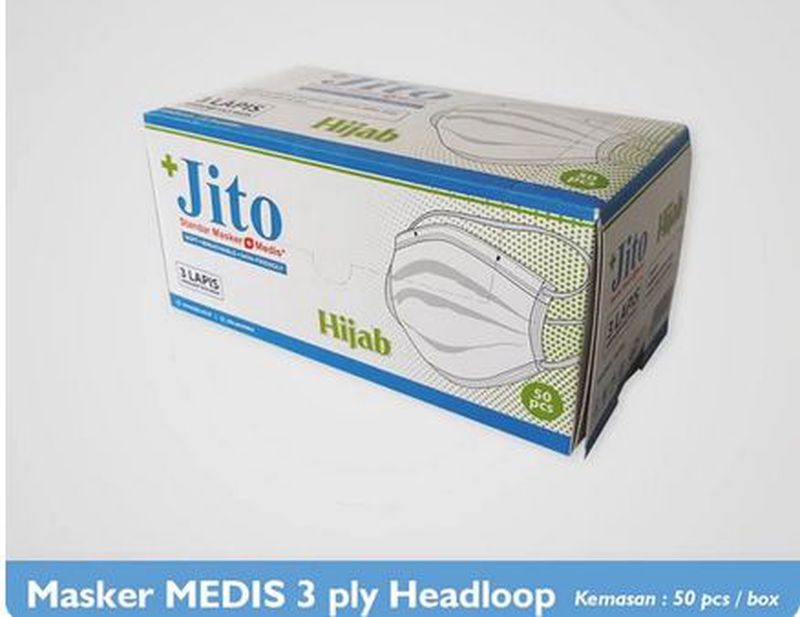 Jito Masker Medis 3 Ply Putih