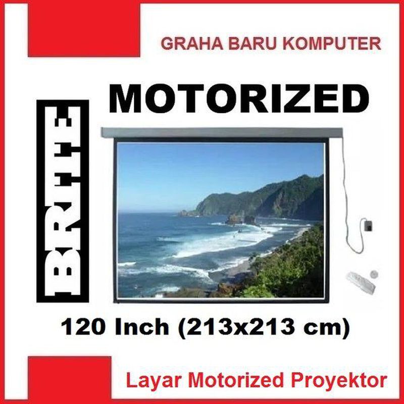 Wallscreen Projector 120 Inch Layar Dinding Proyektor