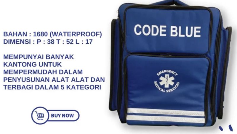 Tas Emergency kit code blue Lengkap dengan Isi