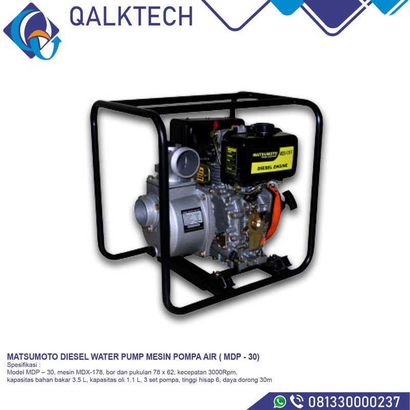 MATSUMOTO DIESEL WATER PUMP MESIN POMPA AIR ( MDP-30 )