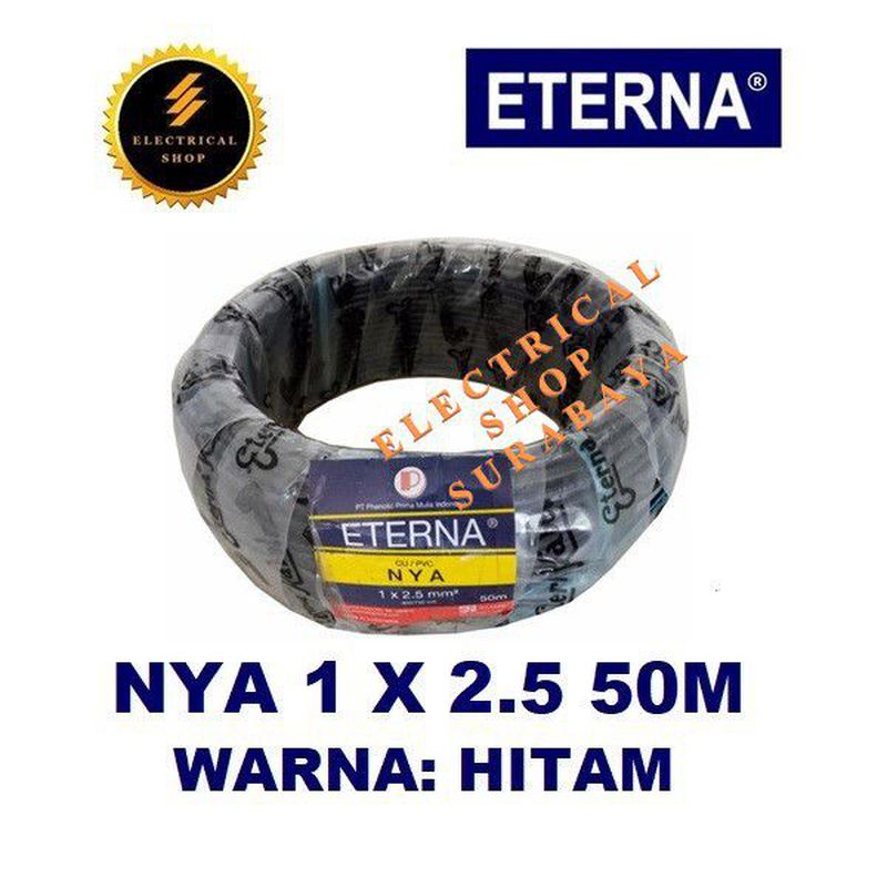 kabel listrik warna hitam 5 meter
