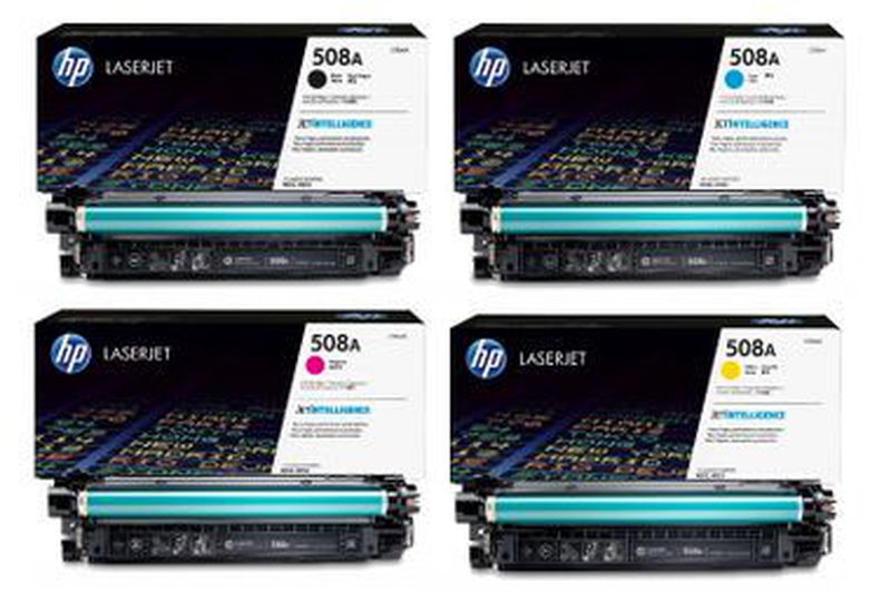 HP 508A Black & Colour (C,M,Y) Original LaserJet Toner Cartridge - Merah
