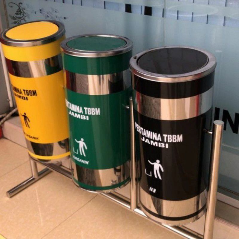 Tempat Sampah 3 Tabung