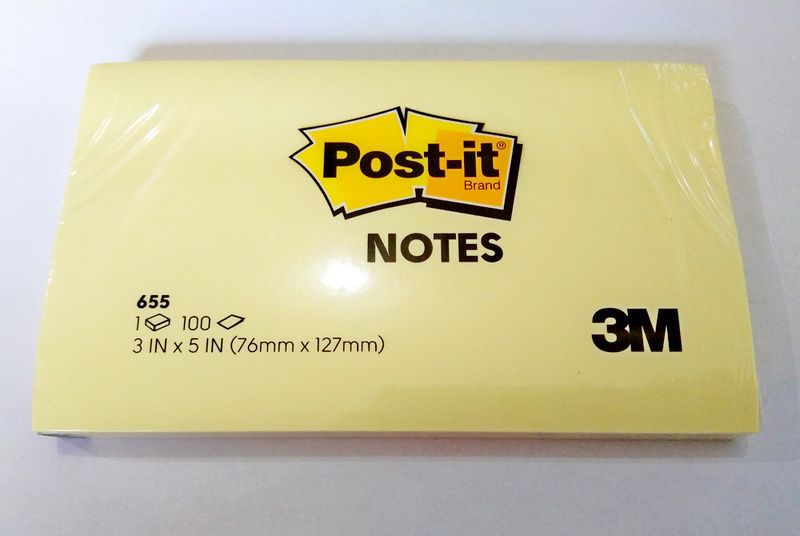 3M Post-it 655 Notes Yellow