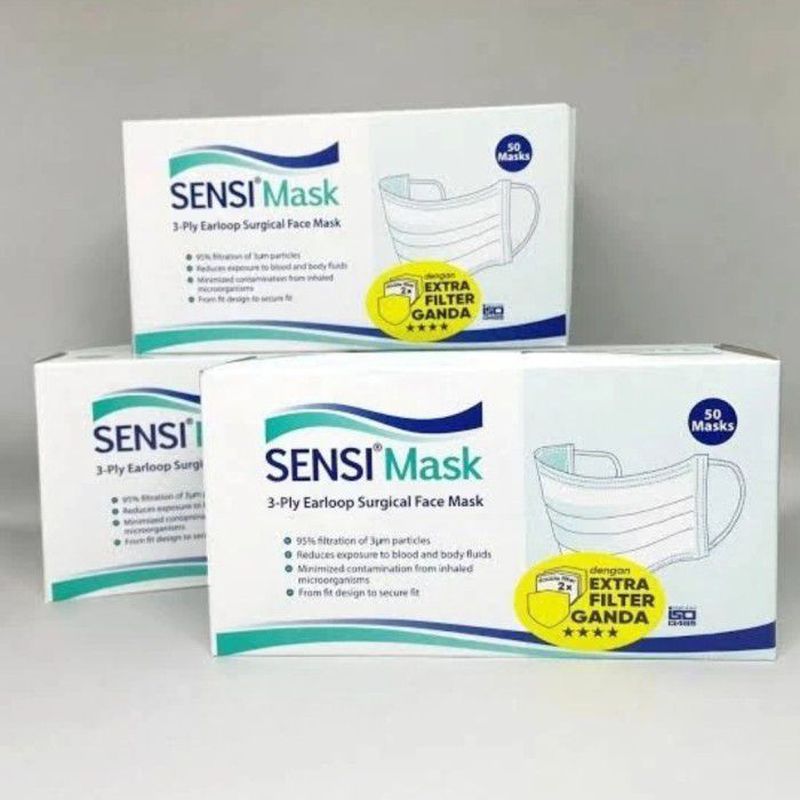 Masker 1 Box, @ 50 mask 3 Ply