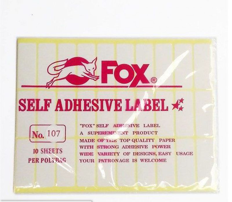 Kertas Label Fox 107