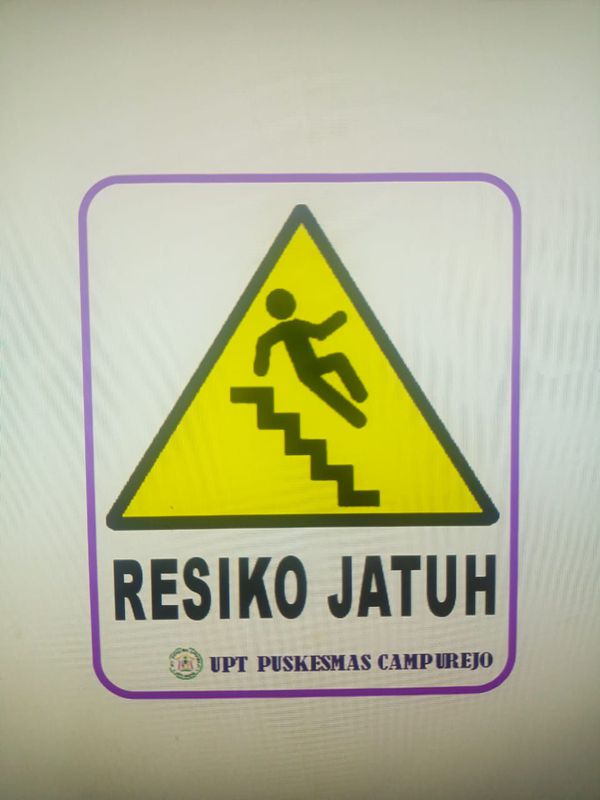 Custom Cetak Rambu Resiko Resiko Jatuh