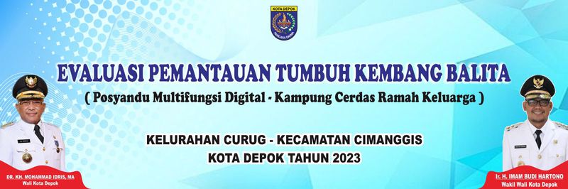 Spanduk Evaluasi Pemantauan Tumbung Kembang Balita Kel. Curug