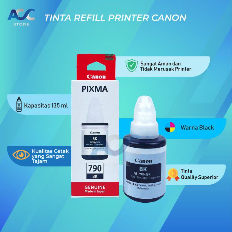 Tinta Canon Pixma gl 790 hitam