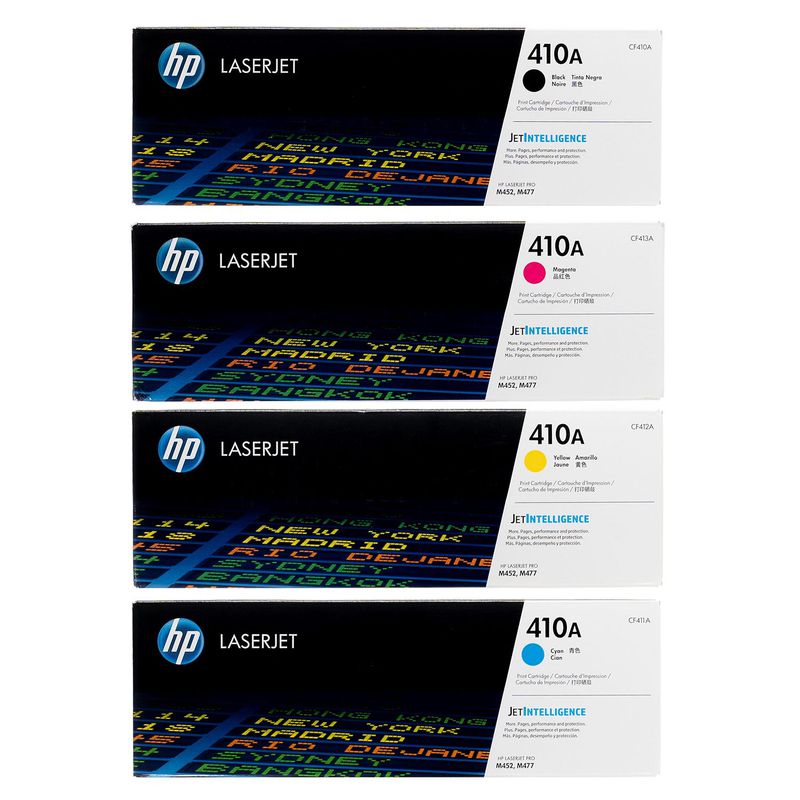 HP 410A Black & Colour (C,M,Y) Original LaserJet Toner / Tinta ...