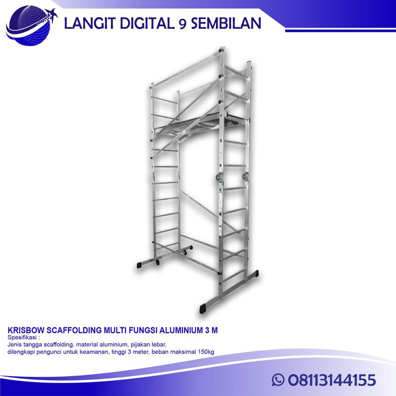 KRISBOW SCAFFOLDING MULTI FUNGSI ALUMUNIUM 3M
