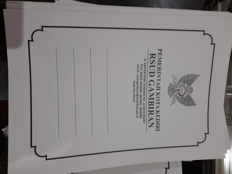 map putih pemerintah kota Rp.5000.-