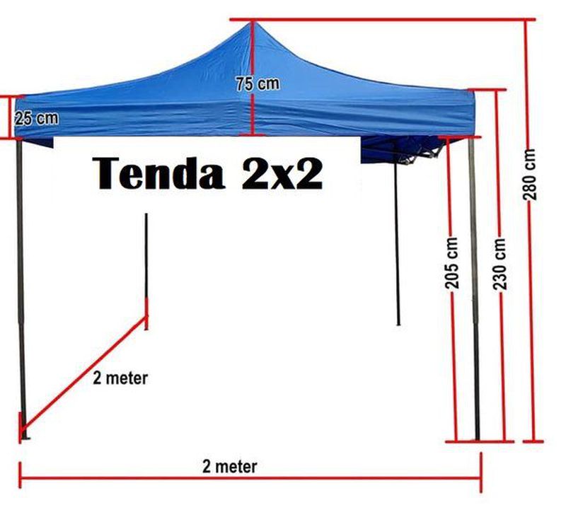 Tenda Lipat uk 2x2m