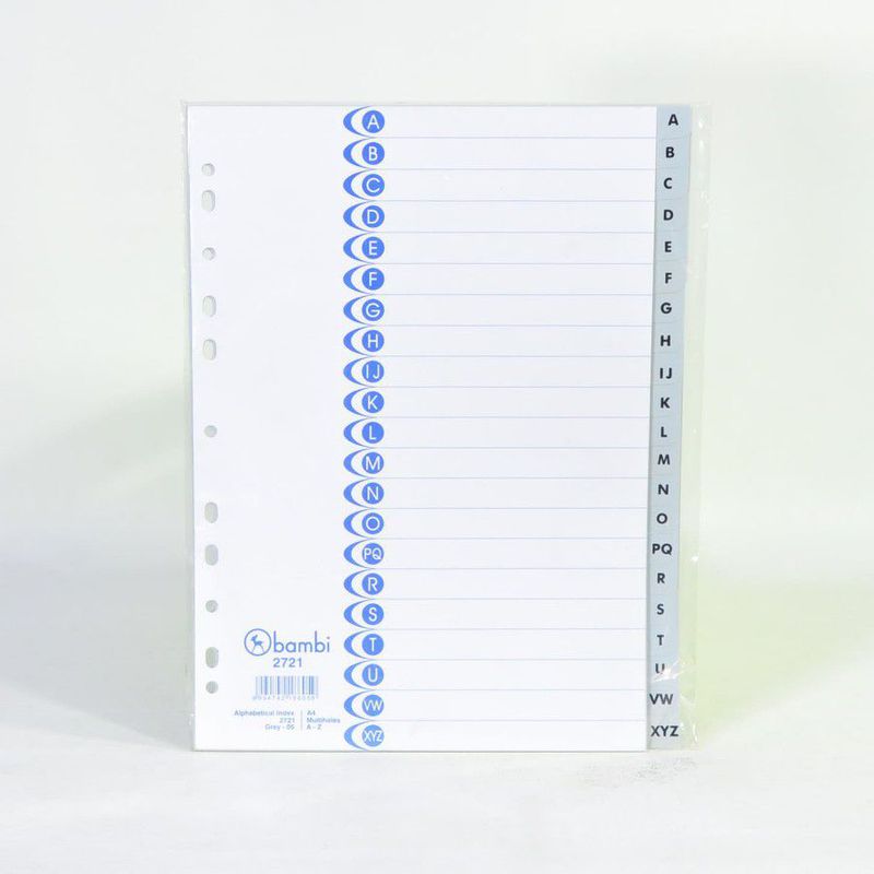 Bambi 2721 Divider A4 A-Z Alphabetical
