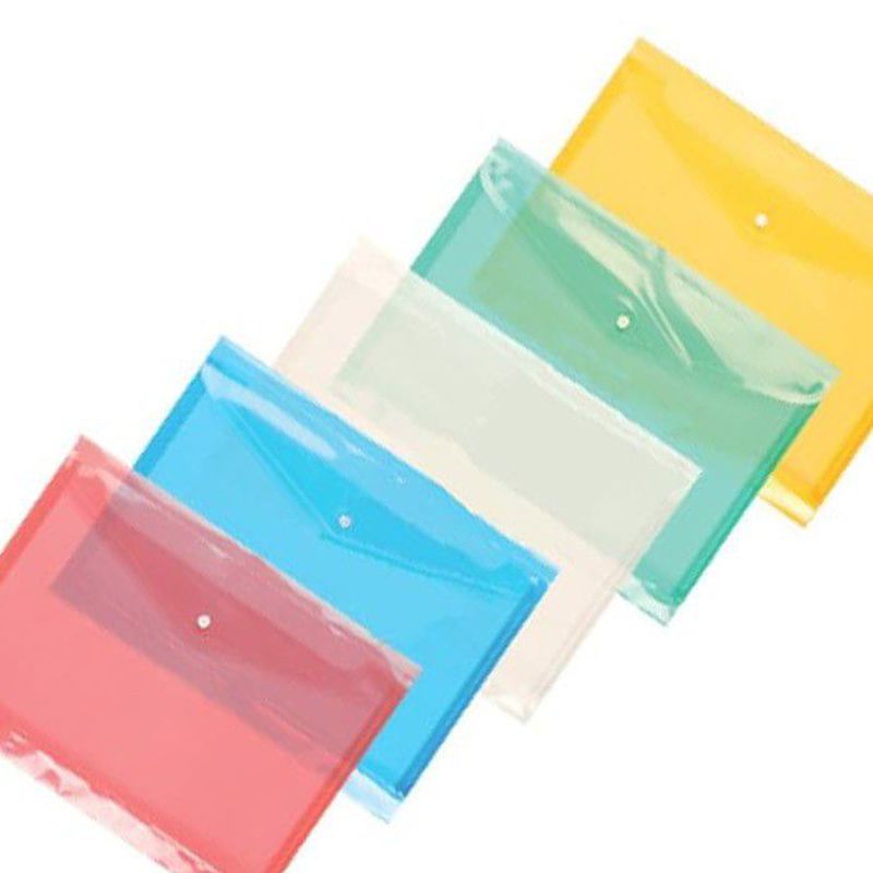 map plastik zipper kancing satu