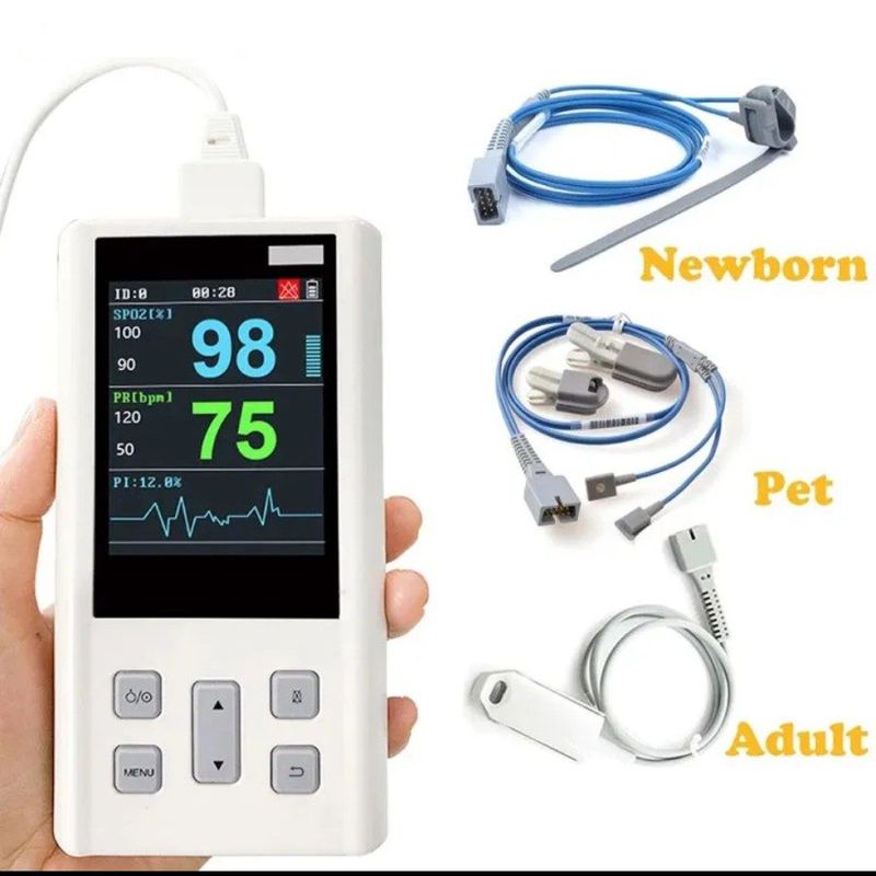 Handheld Pulse oximeter Portable-Saturasi Oksigen Recharge