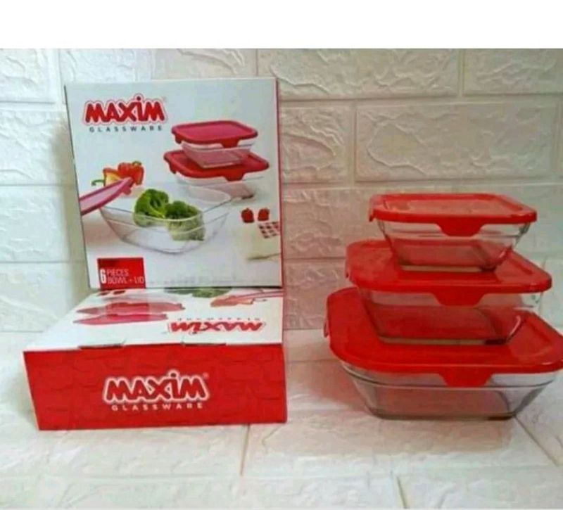 maxim glassware mangkuk set 3