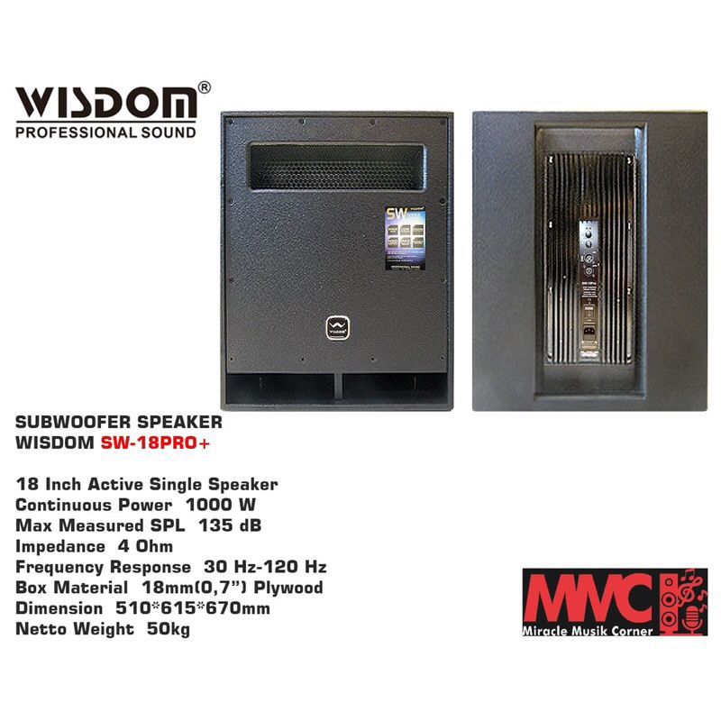 SUB WISDOM SW 18 PRO+
