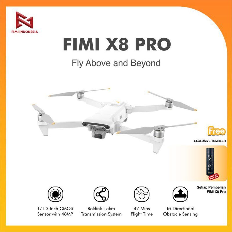 PESAWAT NIRAWAK/DRONE FIMI X8 PRO DRONE 48MP 15 KM 40 FLIGHT