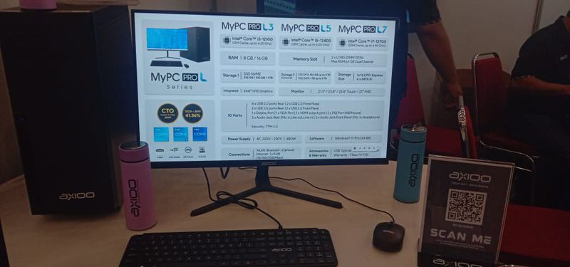 All in one Axioo MyPC One Pro K7-24 (8N5), TKDN+BMP 40,01%, Layar 23 ...