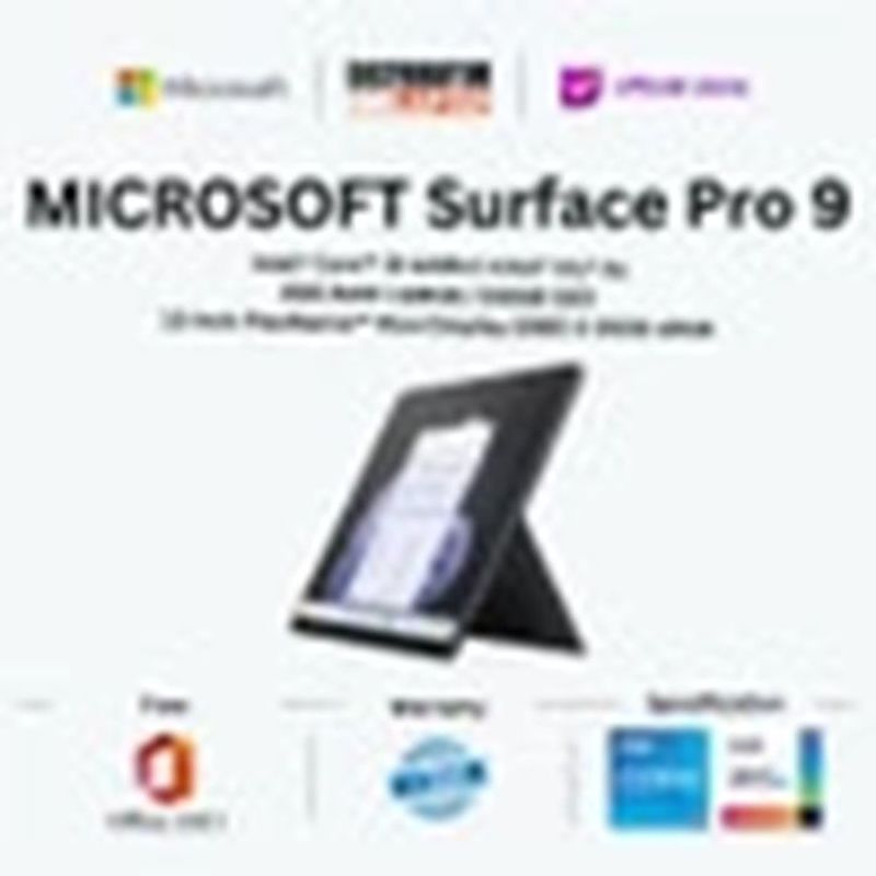 Microsoft Surface Pro 9 intel core i5 RAM 8GB SSD 128GB