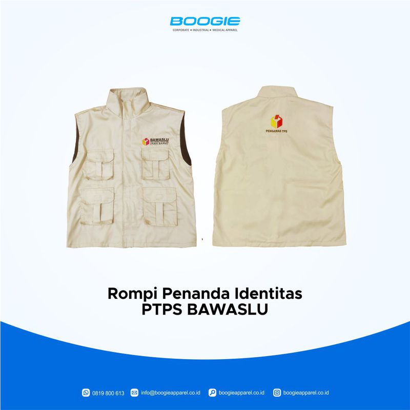Rompi Penanda Identitas PTPS Bawaslu