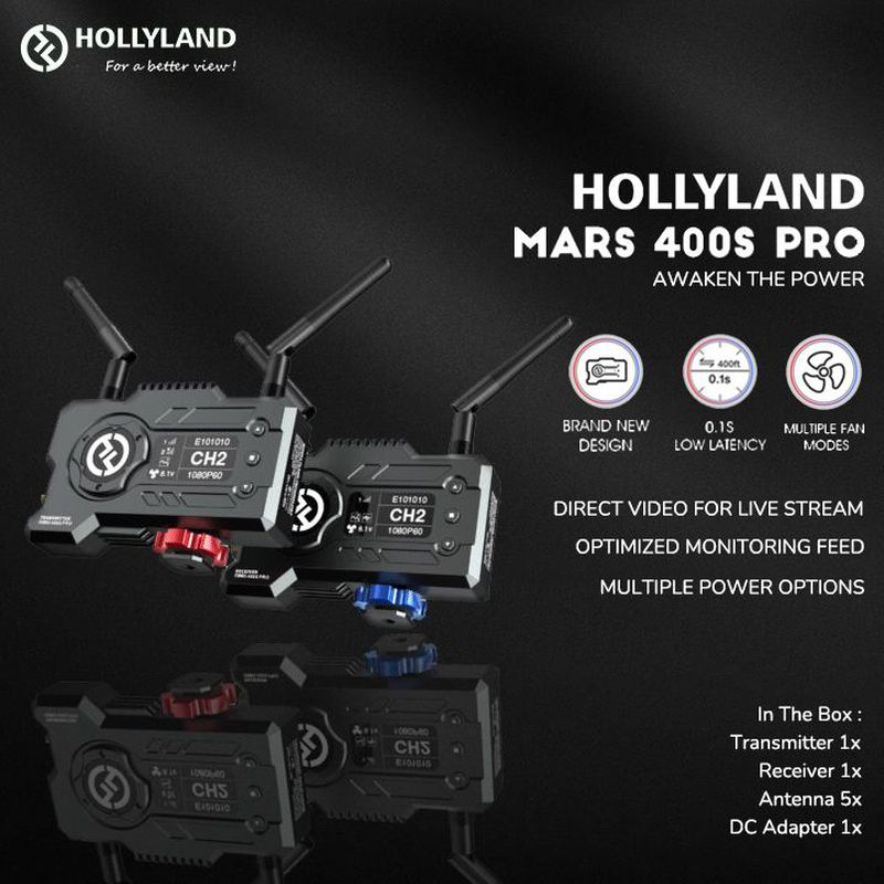 Hollyland Mars 400S Pro SDI/HDMI Wireless Video Transmission System
