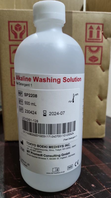 Alkaline washing solution
