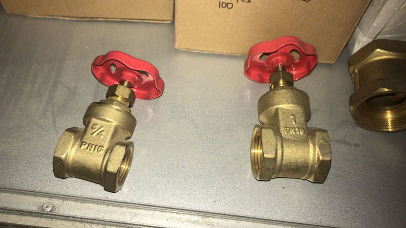 brass gate valve 1"