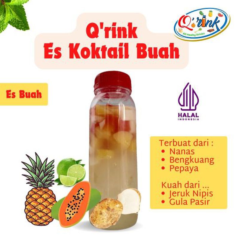Qrink Es Buah - Koktail Buah
