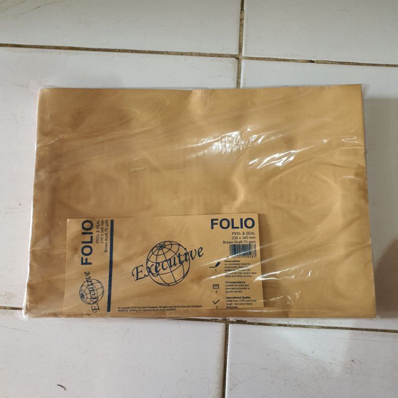 EXECUTIVE AMPLOP COKLAT F4 / FOLIO
