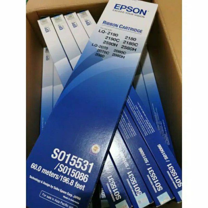 EPSON LQ-2190 ori ribbon catridge + tempat S015531 /S015086 original