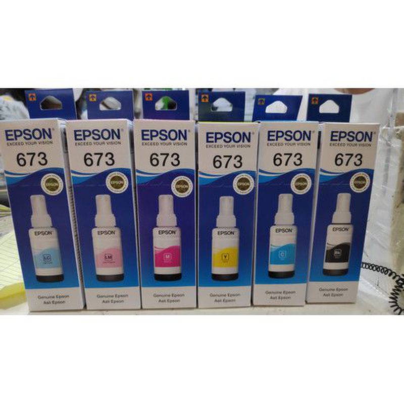 Tinta Epson 673 Original - Biru