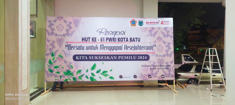 Cetak Banner ukuran 4,5m x 2,5m