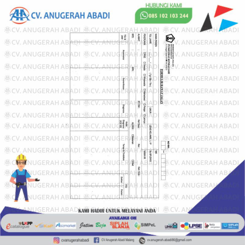 Form Rawat Jalan 2 sisi