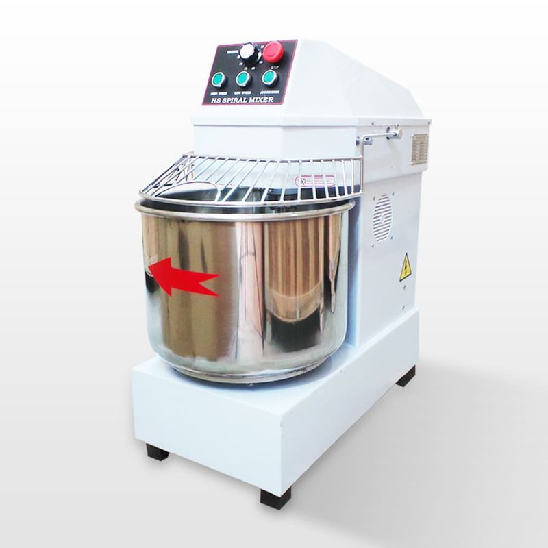 DOUBLE SPEED SPIRAL MIXER 40 L WITH JOG REVERSE 3PHASE