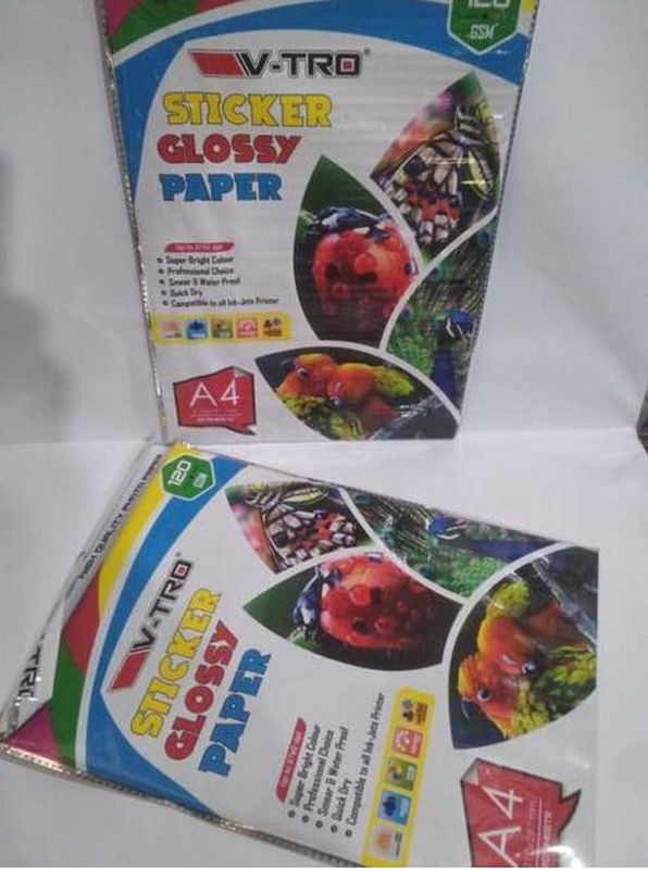 V-TRO STICKER GLOSSY PAPER 120GSM