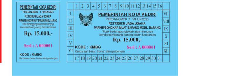 KARCIS MOBIL BARANG KENDARAAN BESAR (KMBG)