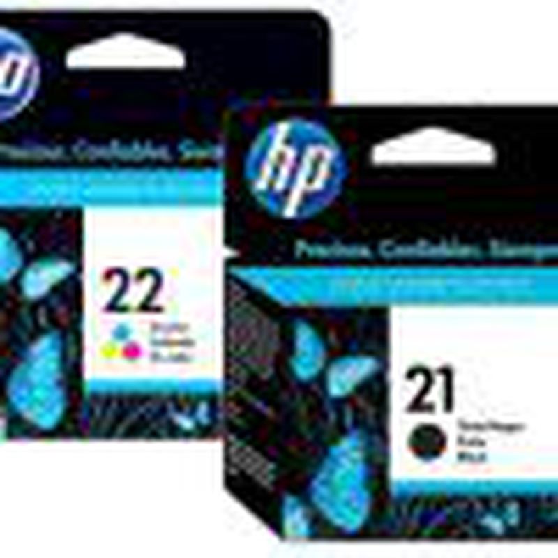 Hewlett-Packard Cartridge Printer InkJet 21 Black dan 22 Tri-Color ...