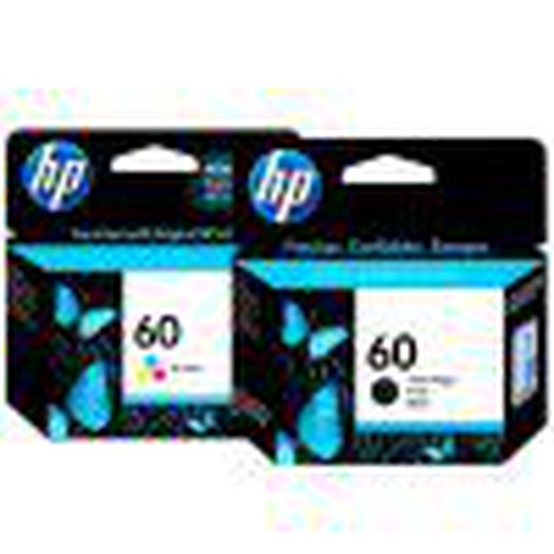 Hewlett-Packard Cartridge Printer InkJet 60 Original Baru - 1 Set